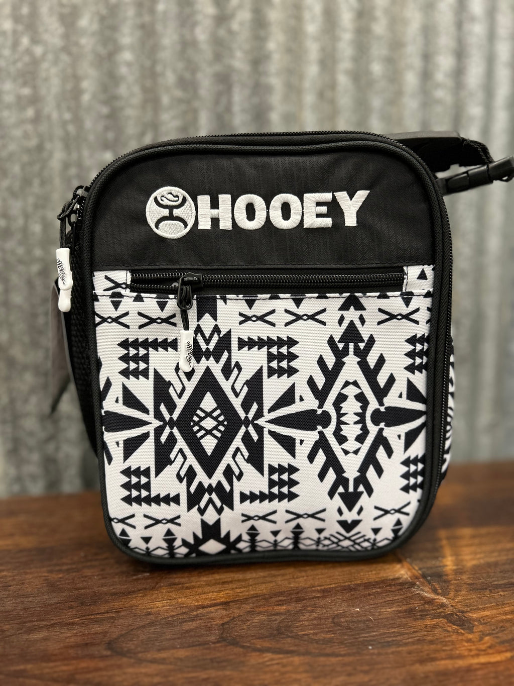 Hooey Western Lunch Box Black and White Aztec HLB006WHBK – Hawk Western ...