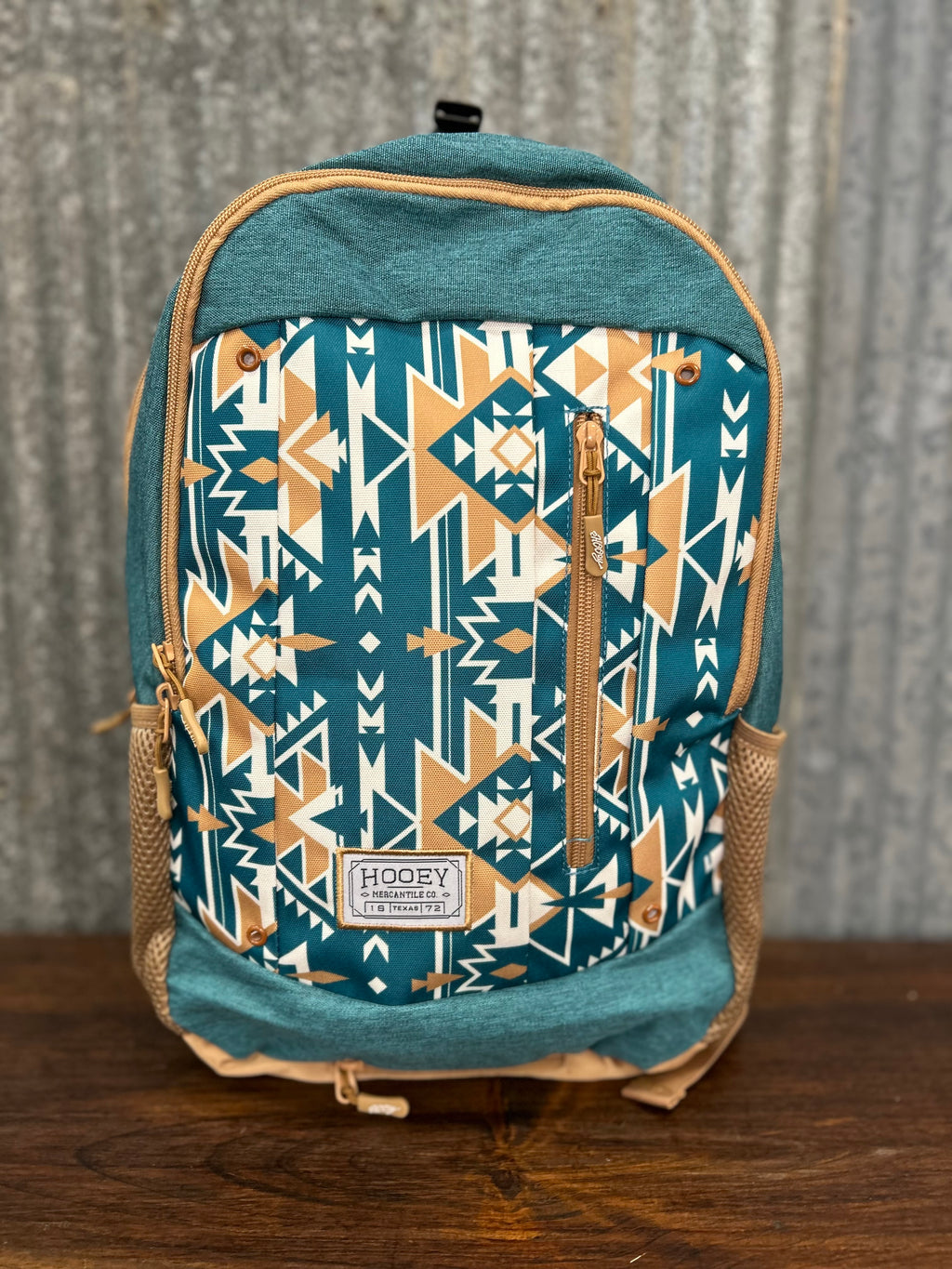 Hooey Rockstar Backpack Teal & Tan with Aztec BP072TLAZ – Hawk Western Wear
