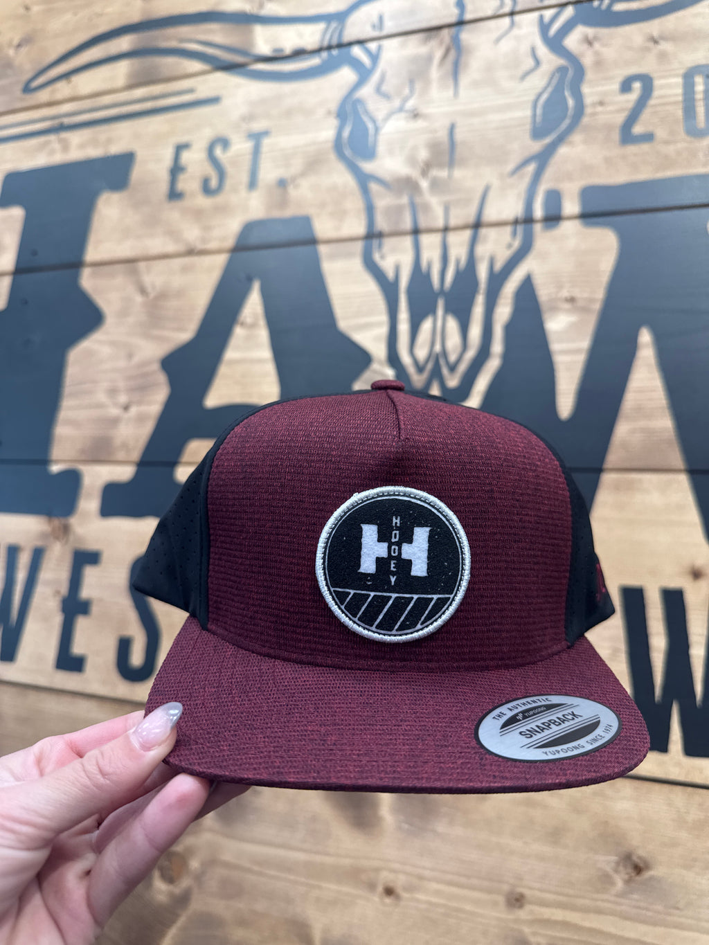 The Hooey Windrow Cap {Maroon} – Hawk Western Wear