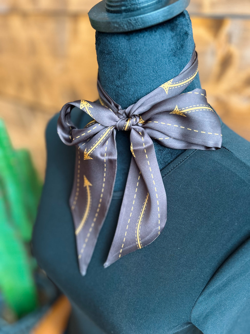 The Smiley Stitch Twilly {Brown} – Hawk Western Wear