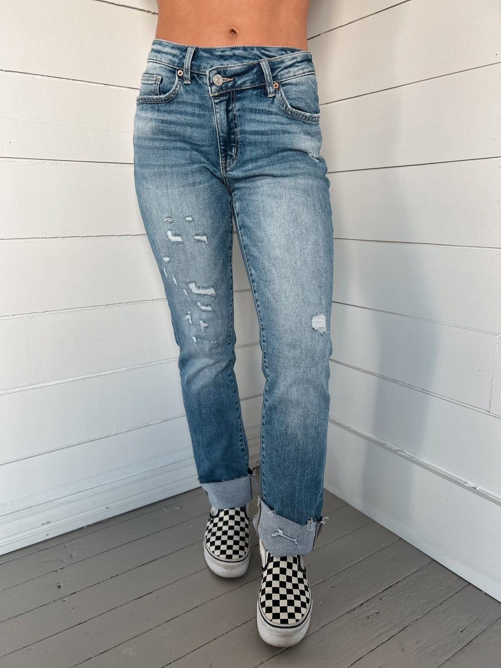 The Cross Over Straight Leg Jean – Hawk Western Wear