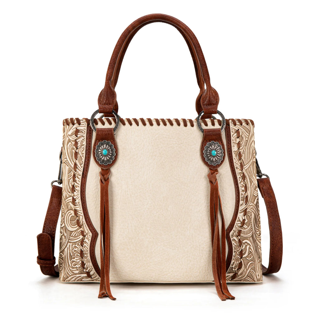 Montana West Trinity Ranch Concho Tote/Crossbody TR192G-8322TN {Tan ...