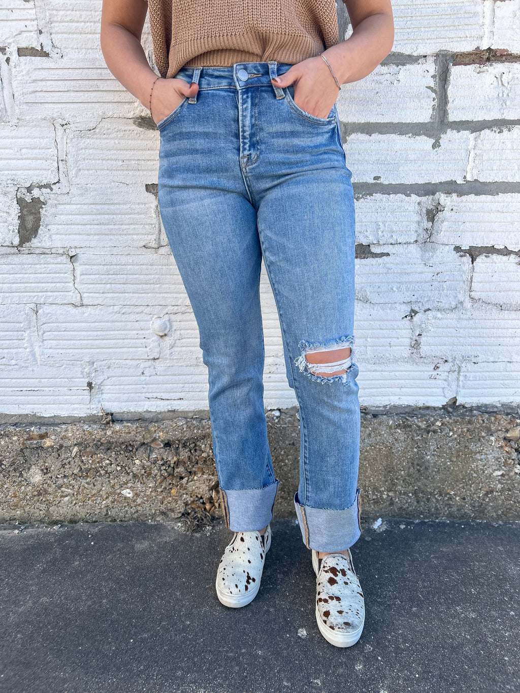 The Balyn Wide Cuff Jean – Hawk Western Wear