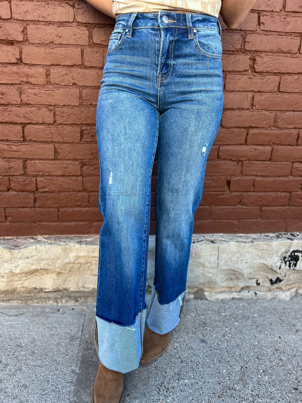 The Beck Wide Cuff Jean – Hawk Western Wear